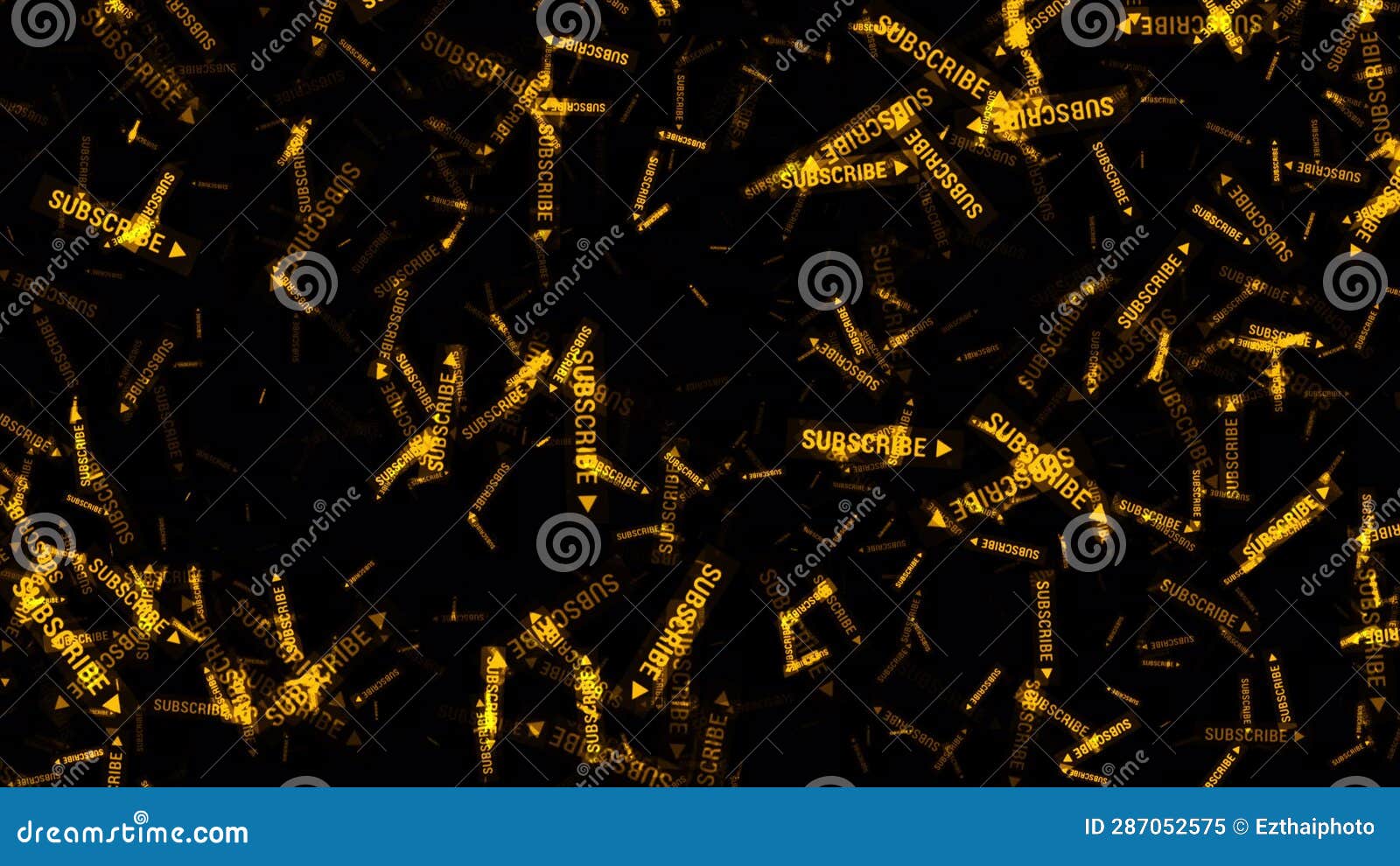 Loop of Subscribe Gold Text Word Cloud Falling Motion Stock Video ...