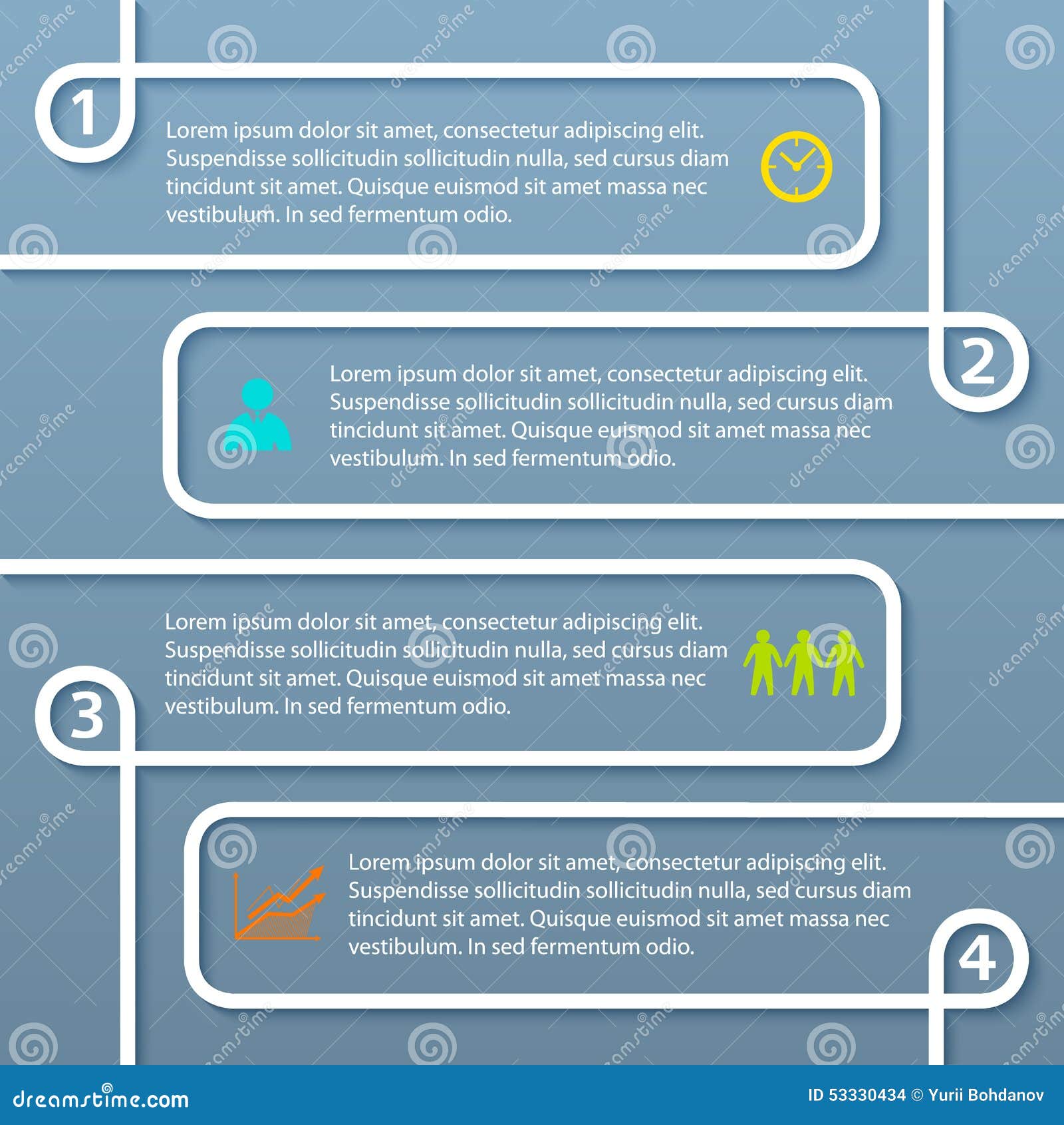 Loop-vector-template-option-plan-booklet-management Stock Vector ...