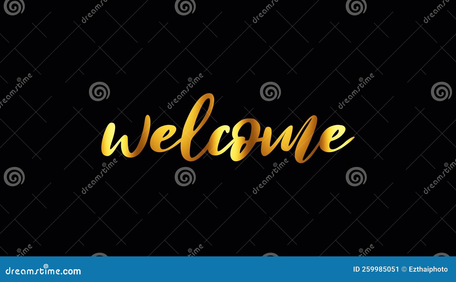 Loop Welcome Golden Text Light Effect Black Background Stock Video ...