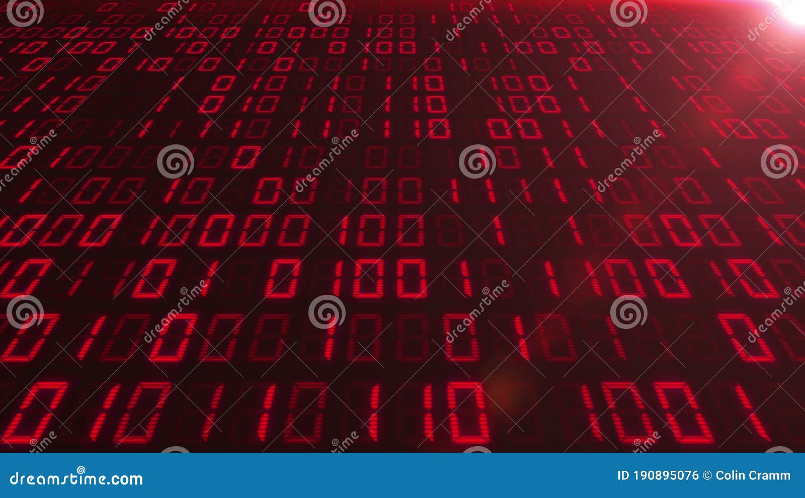 Loopable Binary Code Animation from Above at an Angle Stock Footage ...