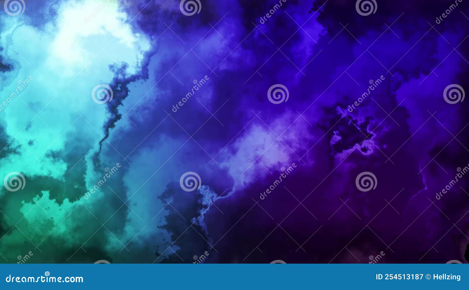 Abstract Animated Background with Colorful Clouds -Seamless Loop Stock ...