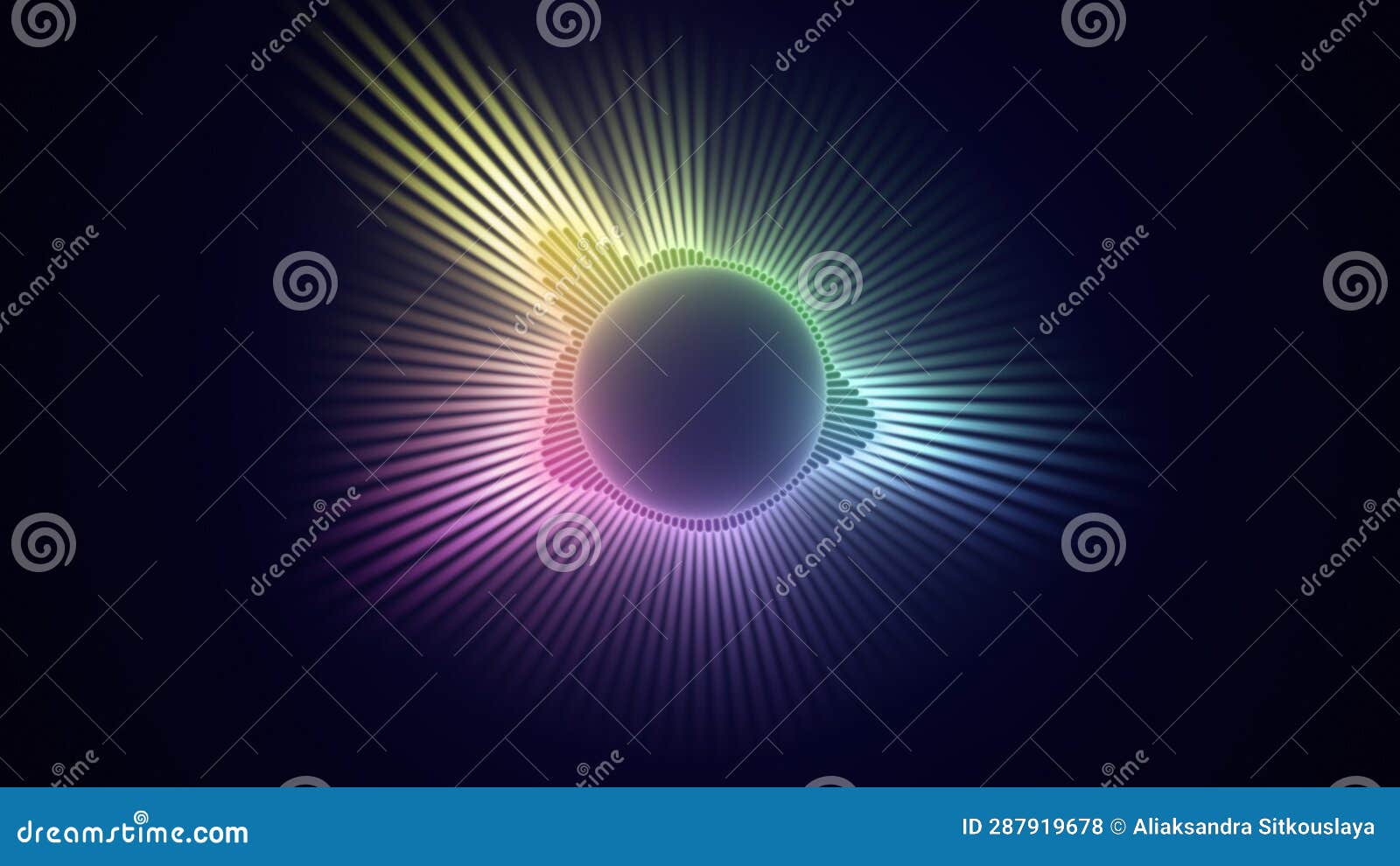 Loopable Rainbow Colored VJ Motion Graphics, Audio Vu Meter Spectrum ...