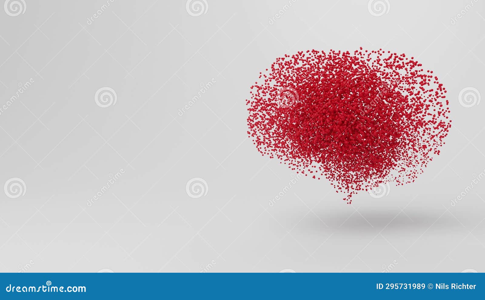 Looped Abstract 3D Animation of a Brain in Front of a White Background ...