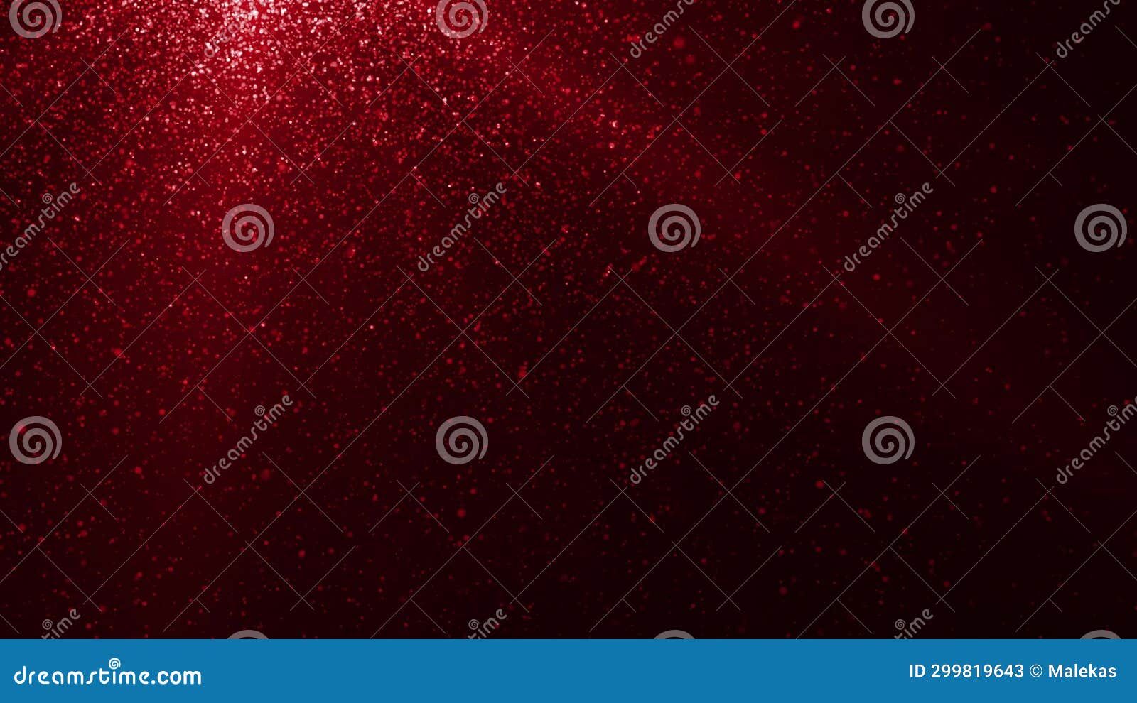 Background of Red Light Rays and Falling Particles Animated in Loop ...