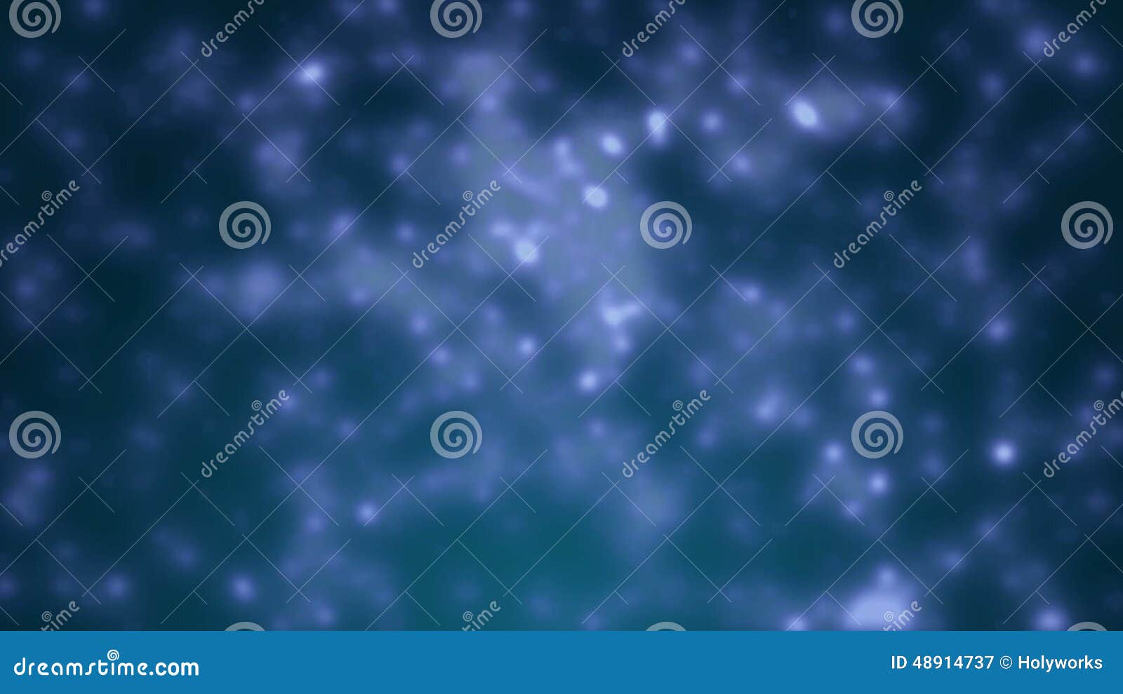 Looped Animated Blue Background with Blinking Blurred Particles Stock ...