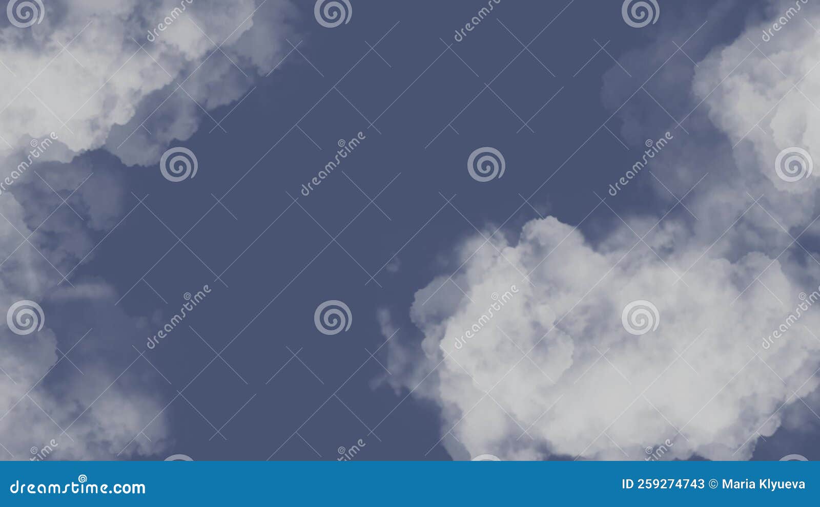 Looped Animation of Clouds Flying. 2d Motion Stock Video - Video of ...