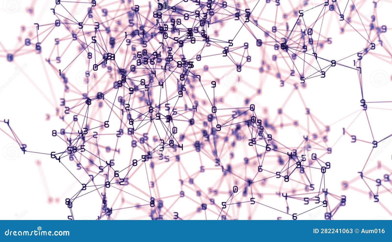 Generating Numbers. the Process of Generation by Neural Networks Stock ...