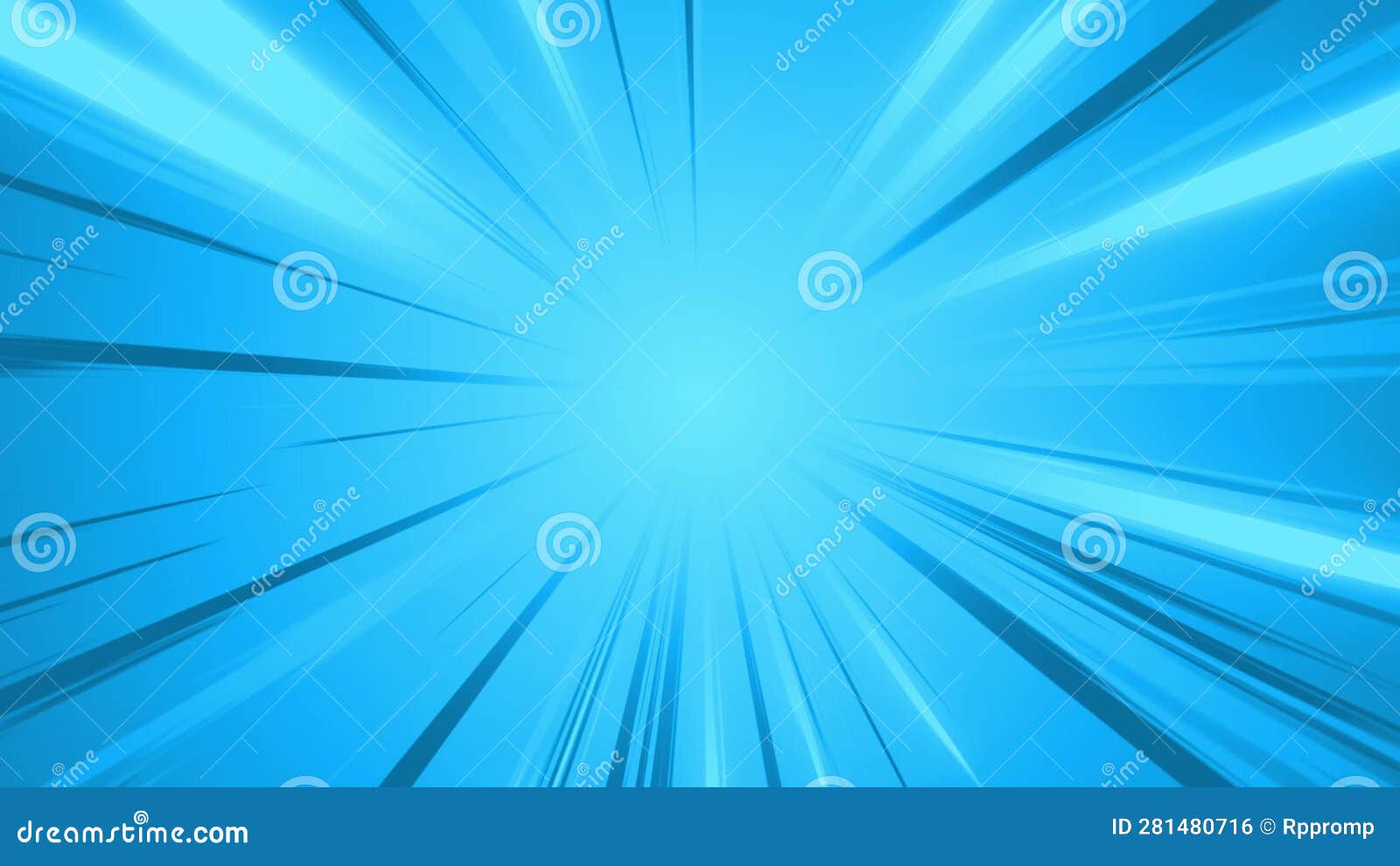 Looped Blue Rays Animation Comic Book Action Layout Background Stock ...