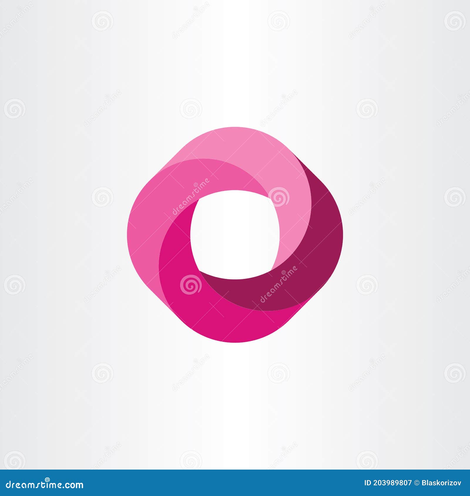 Looped Logo Magenta Business Icon Vector Stock Vector - Illustration of ...