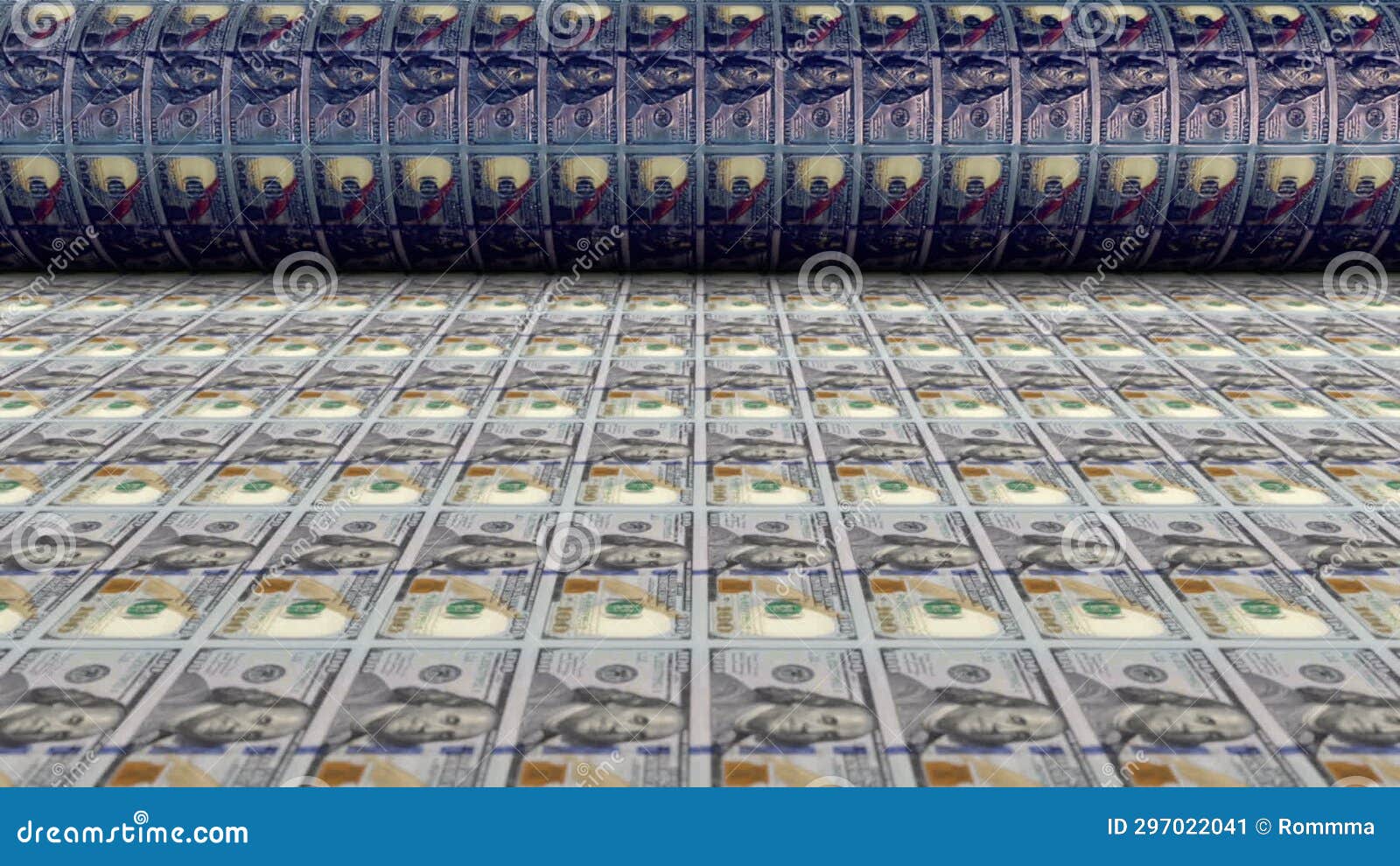 Looped Movement of Printing Dollars 2 Stock Video - Video of money ...