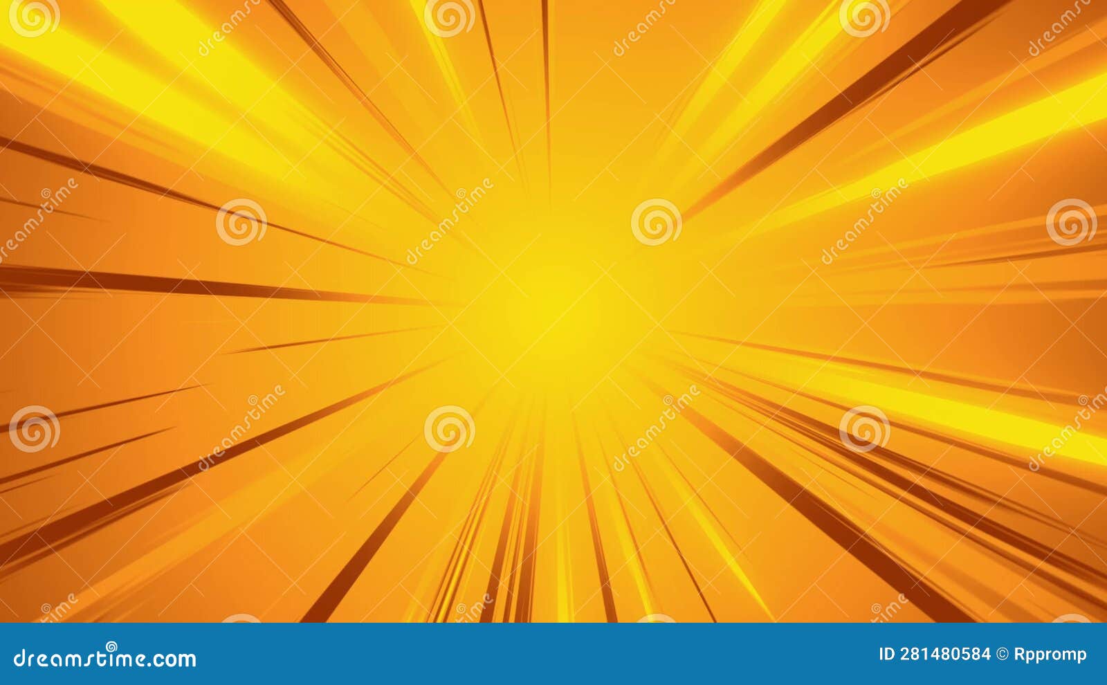 Looped Orange Rays Animation Comic Book Action Layout Background Stock ...