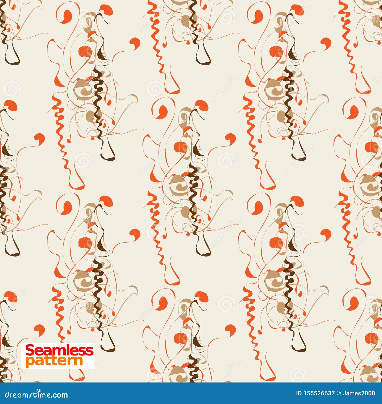 Seamless groovie pattern stock vector. Illustration of design - 155526637