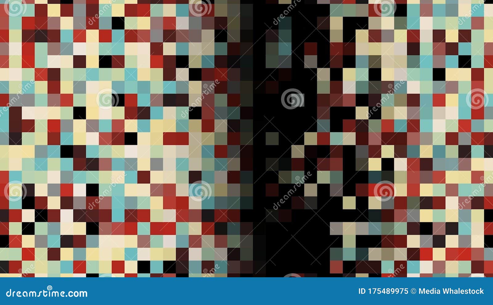 Looped Transition from Background with Colorful Pixels. Animation Stock ...