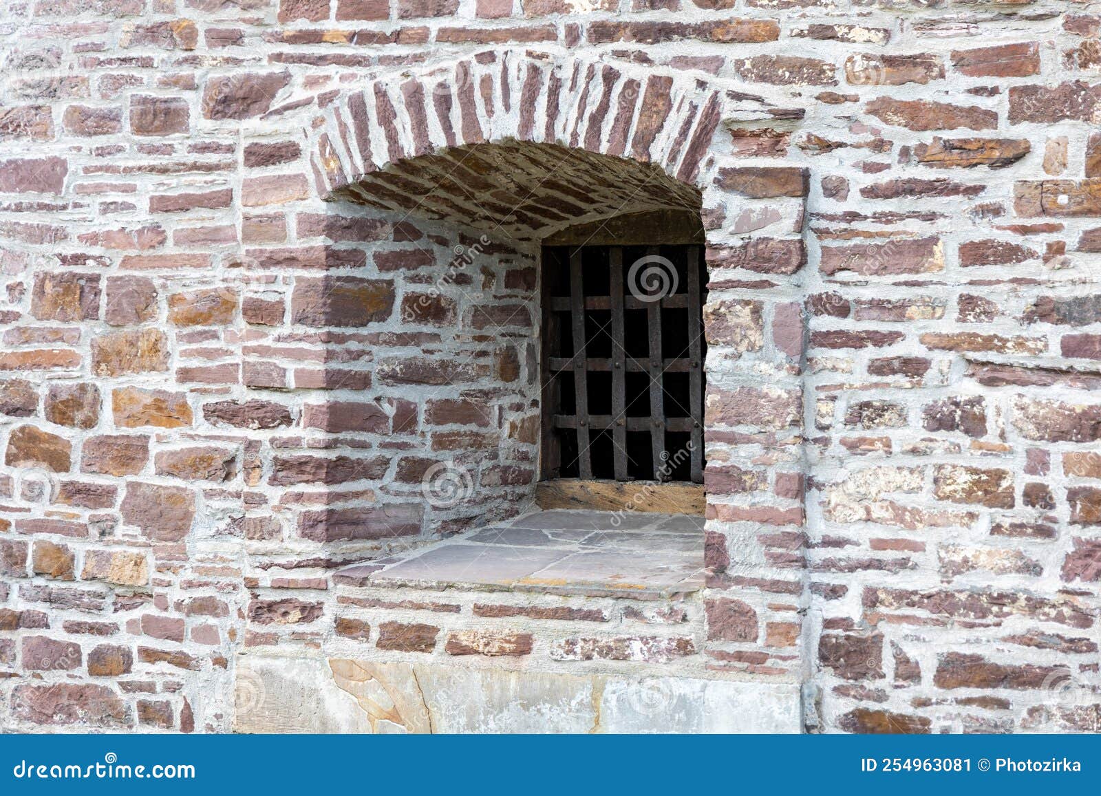 Loophole in the Fortification Wall of a Medieval Castle, Outside View ...