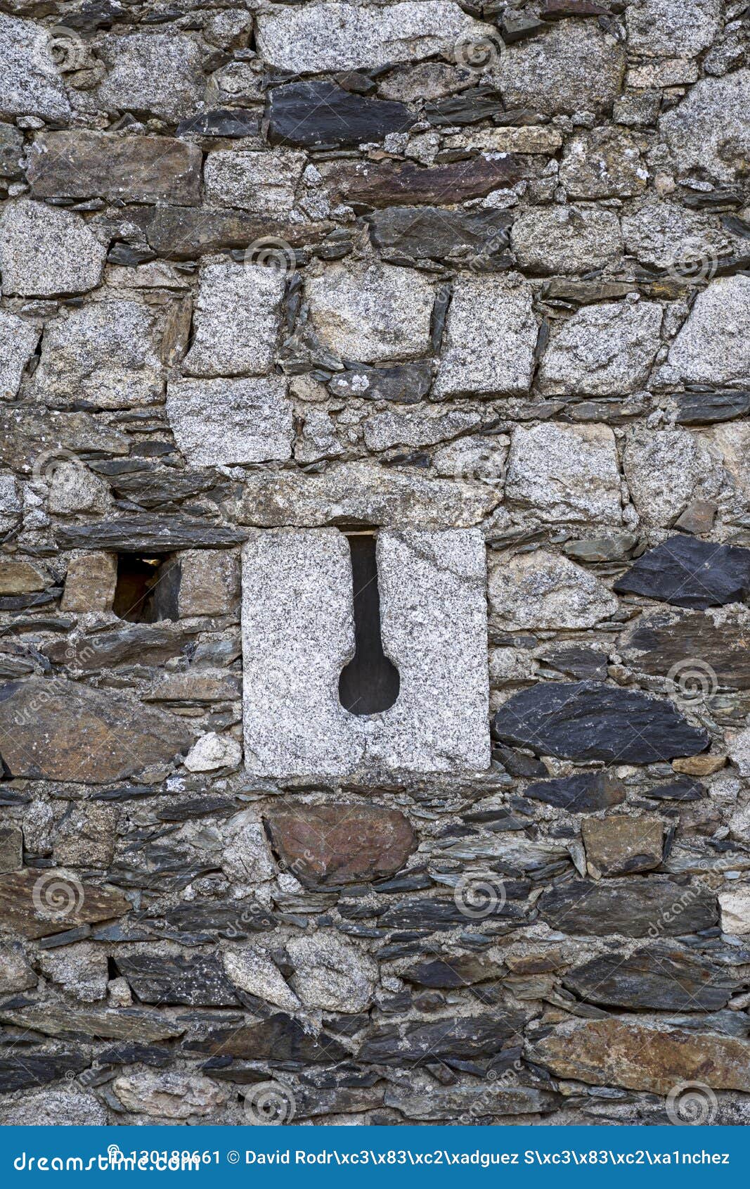 Loophole of a Medieval Castle Stock Image - Image of structure ...