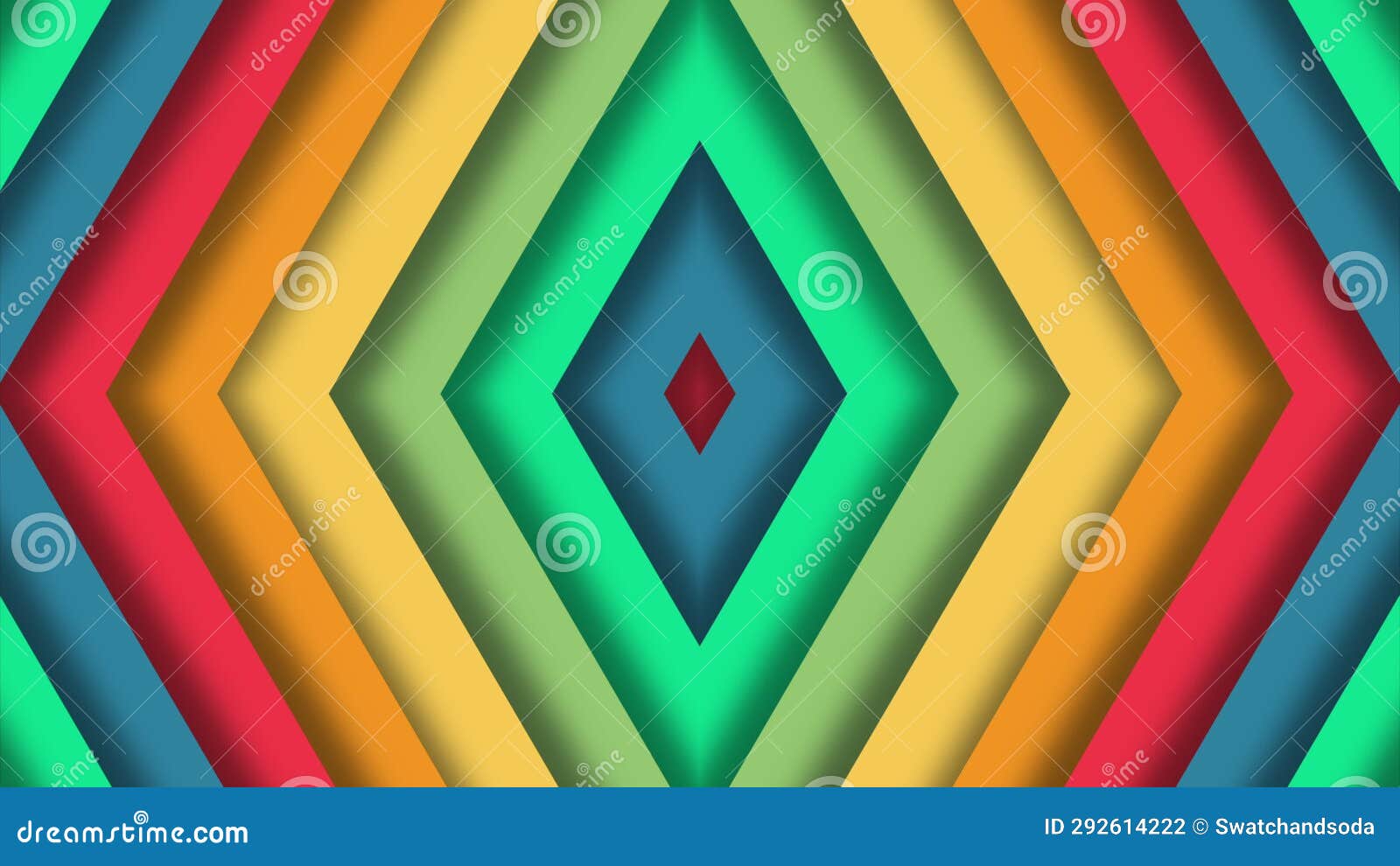 Multi Colored Diamond Shape Tile Background Loop Stock Footage - Video ...