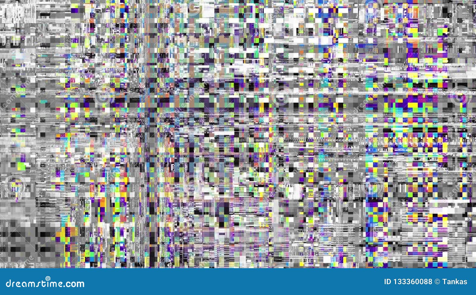 Looping Video Interference Footage. Imitation of a Datamoshing Video ...