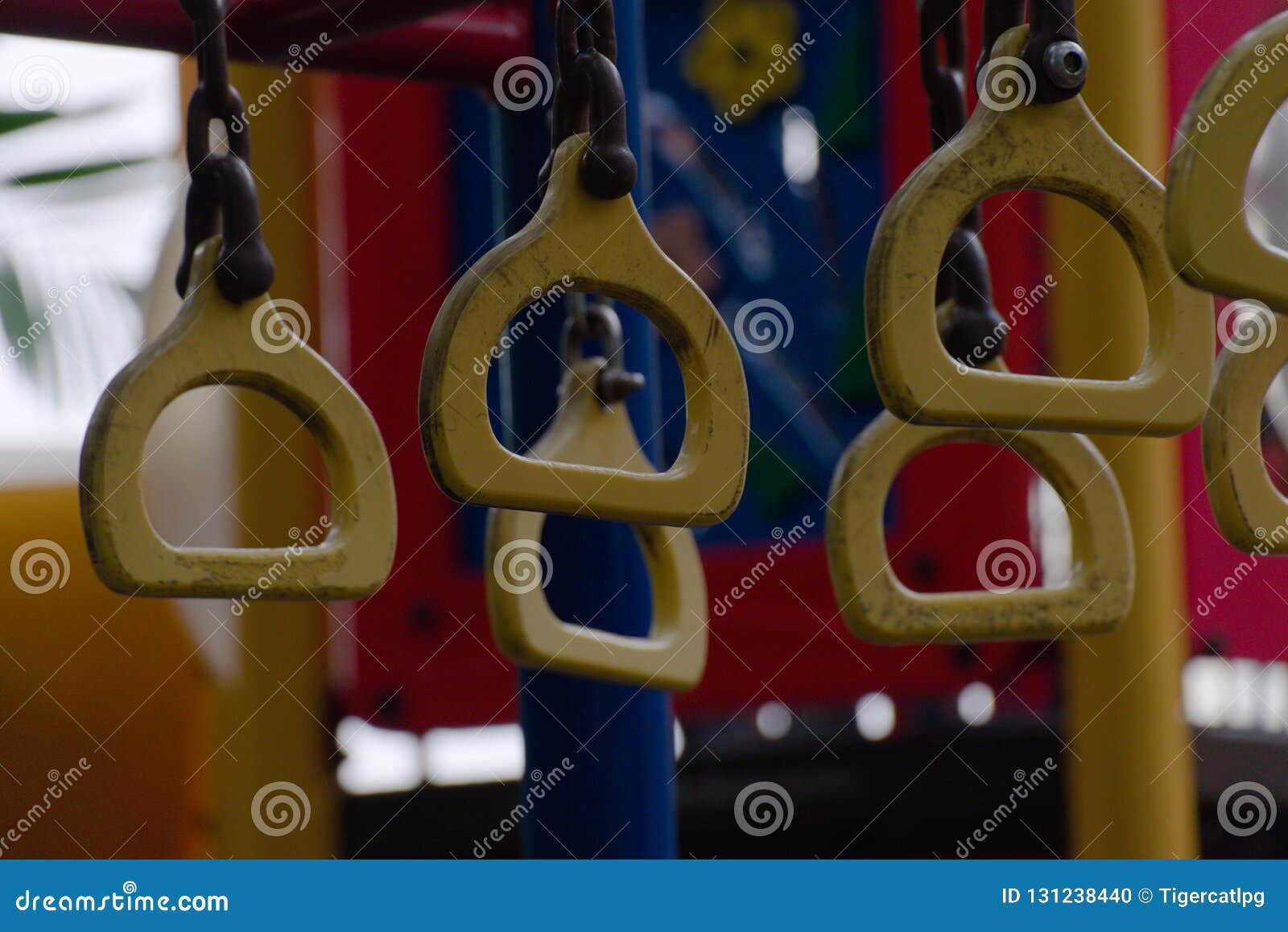 Loops for Climbing To Train the Muscles in the Playground Stock Photo ...