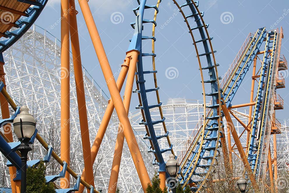 Loopy Roller Coaster stock photo. Image of ride, laughing - 686476