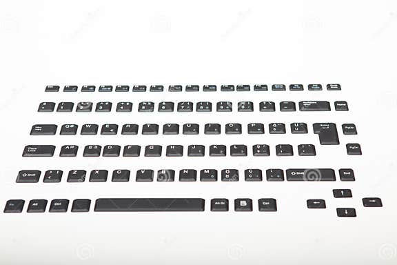 Loose Alphanumeric Covers for Computer Keys Stock Image - Image of ...
