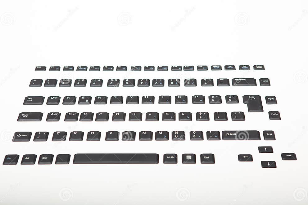 Loose Alphanumeric Covers for Computer Keys Stock Image - Image of ...