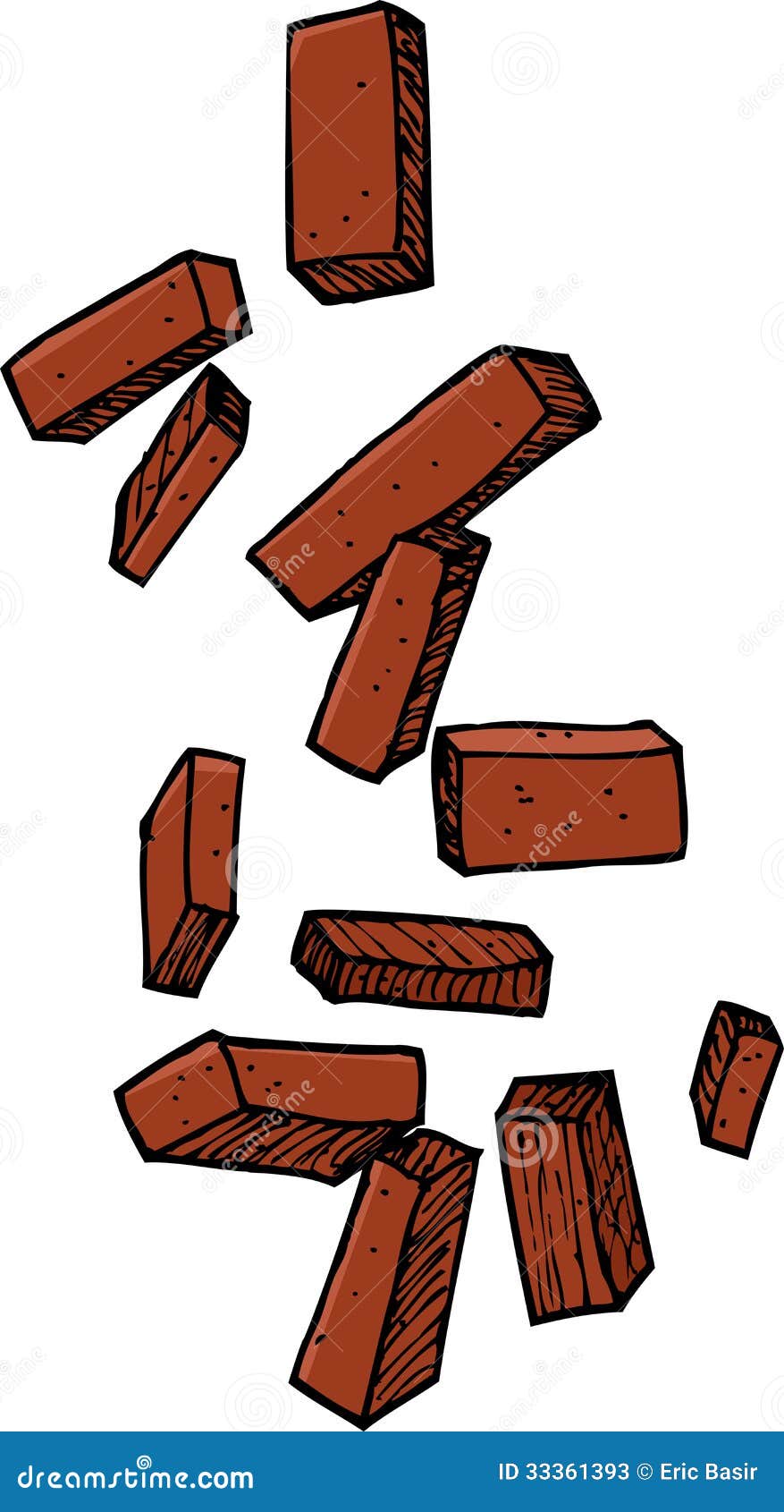 Loose Bricks stock vector. Illustration of background - 33361393