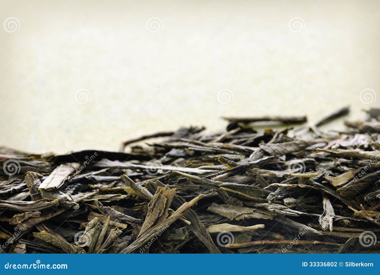 Loose green tea close-up stock photo. Image of bancha - 33336802