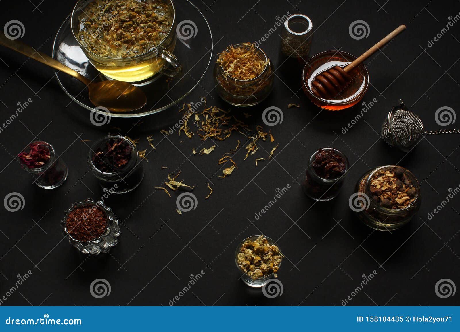 Loose leaf teas stock image. Image of health, black - 158184435