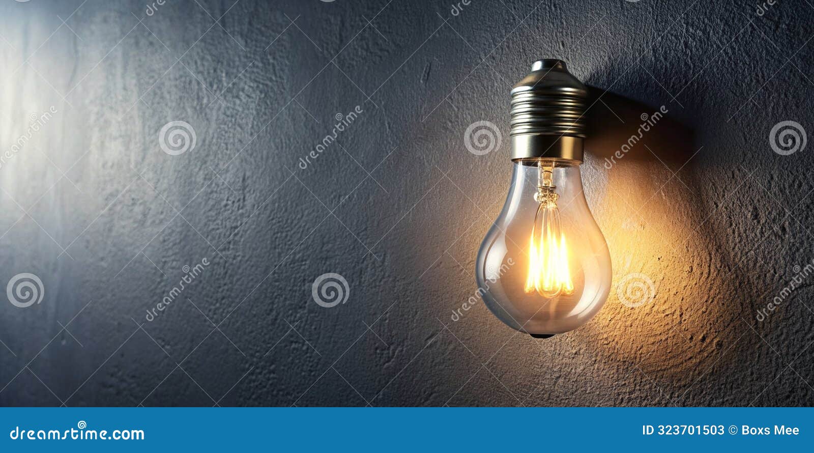 A Loose Light Bulb on a Wall Flickers Erratically Casting an Unstable ...