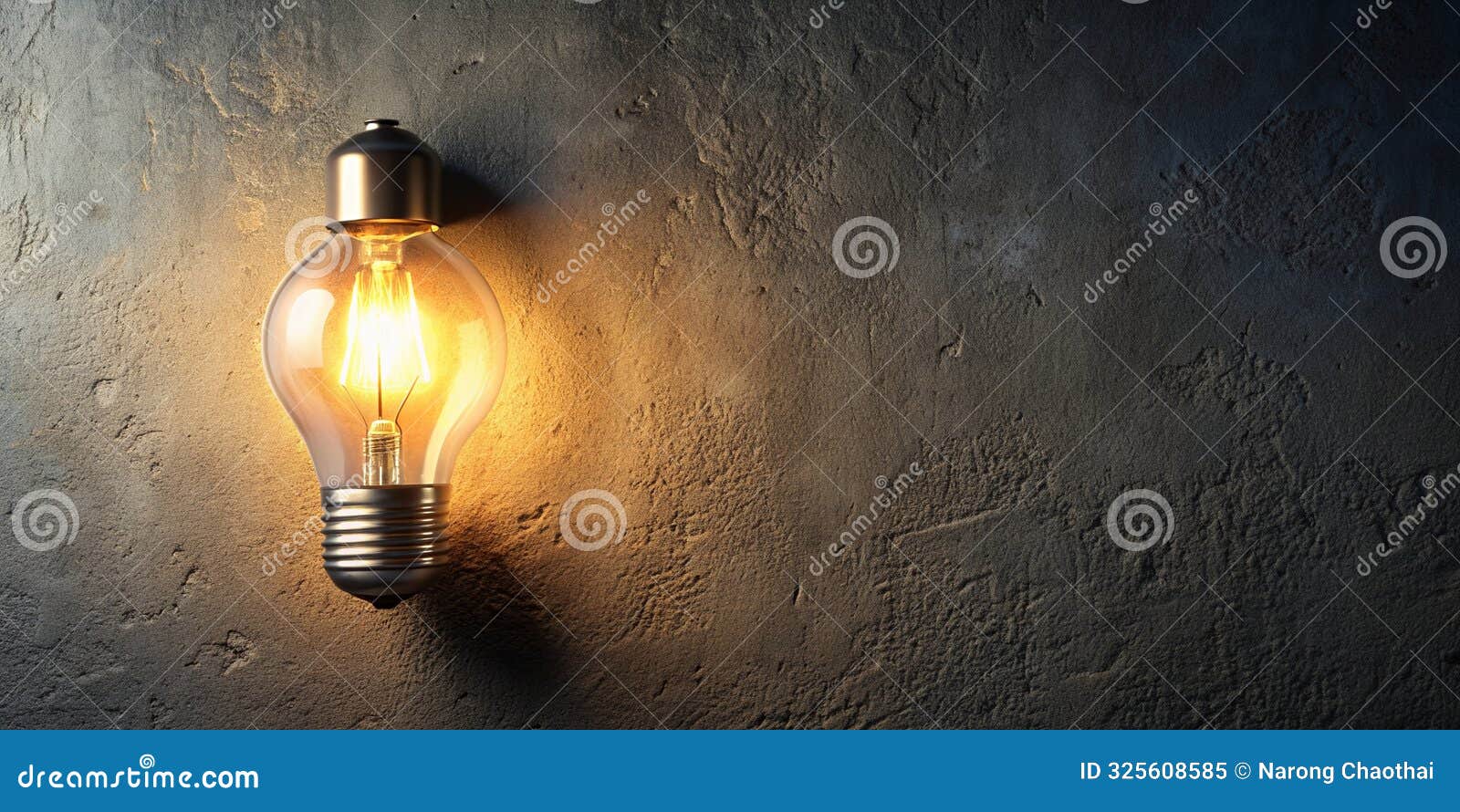 A Loose Light Bulb on a Wall Flickers Erratically Casting an Unstable ...