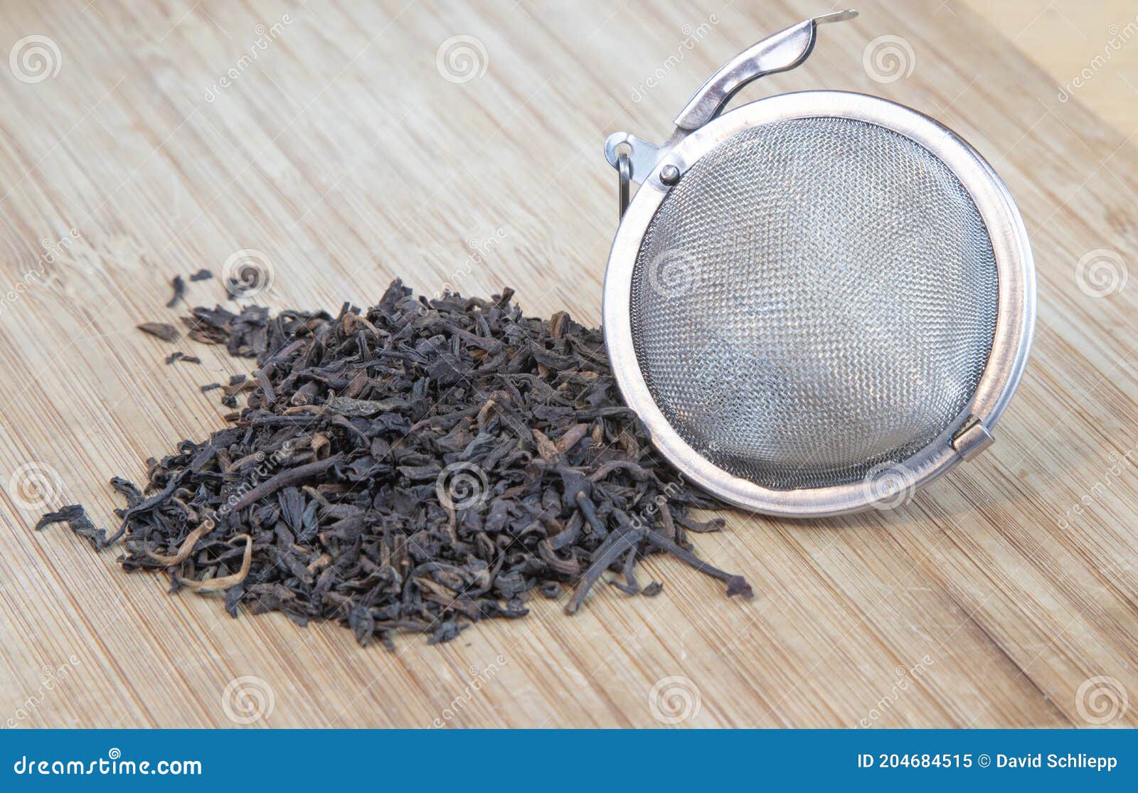 Loose Tea with Diffuser Ball Stock Image - Image of leaves, ball: 204684515