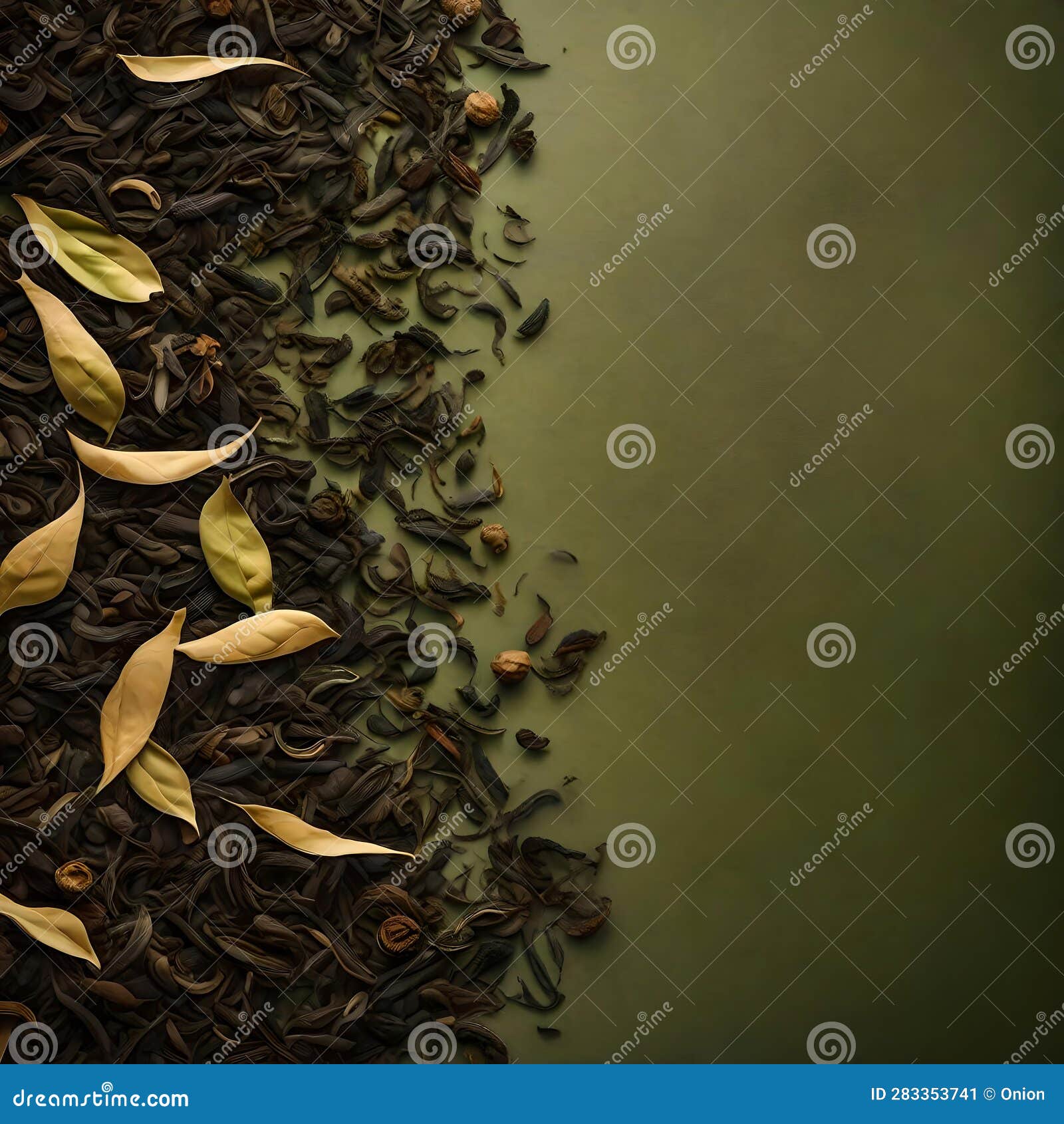 Loose Tea Leaves - Ai Generated Image Stock Illustration - Illustration ...