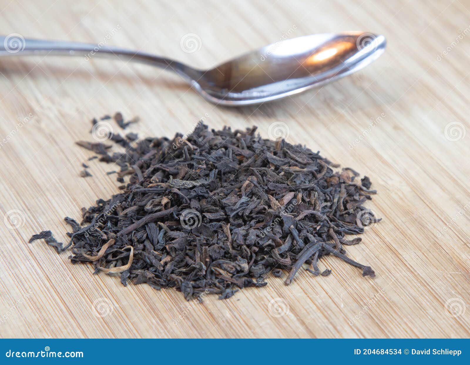 Loose Tea with Teaspoon stock photo. Image of spoon - 204684534