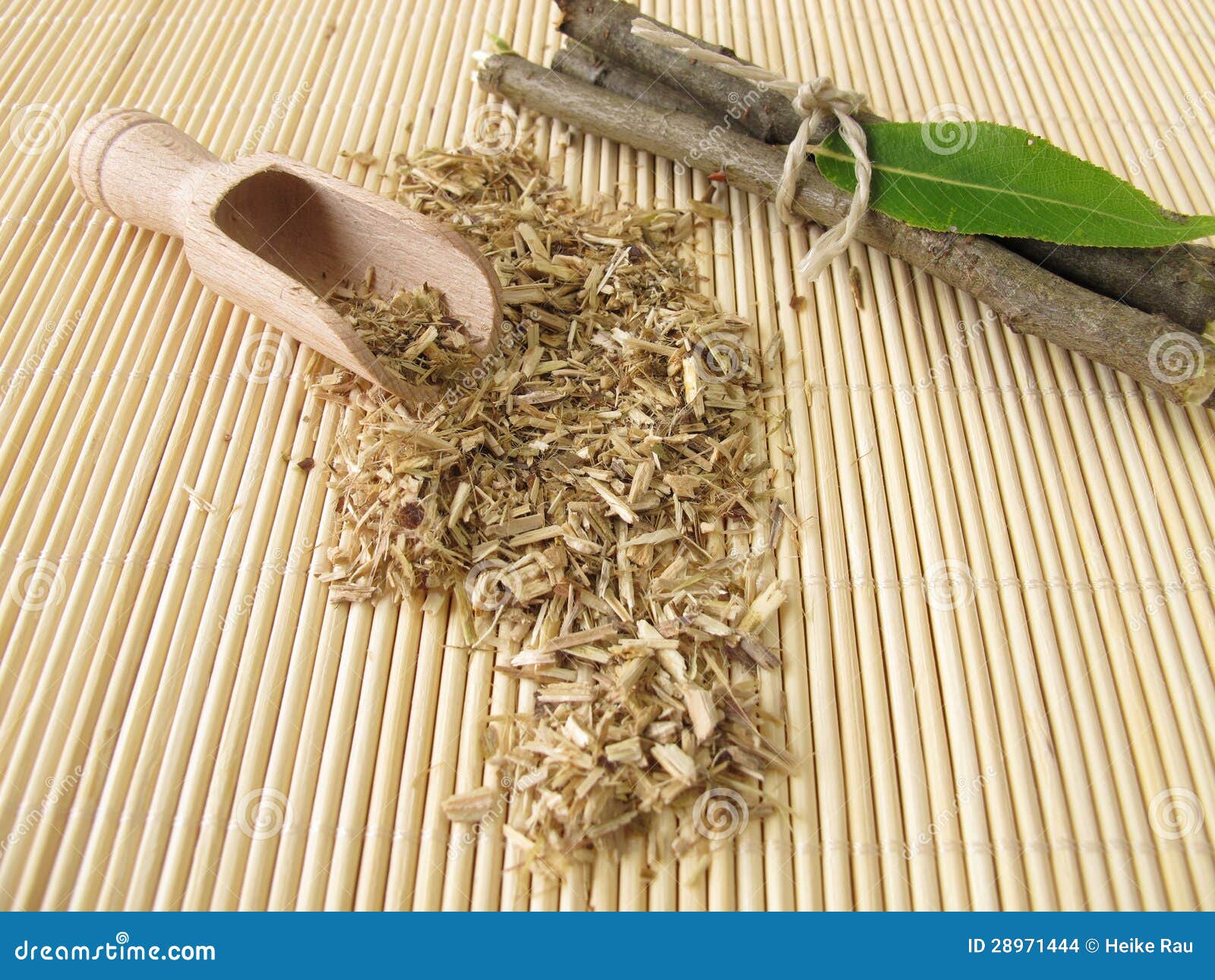 Loose tea from willow bark stock photo. Image of medicinal - 28971444