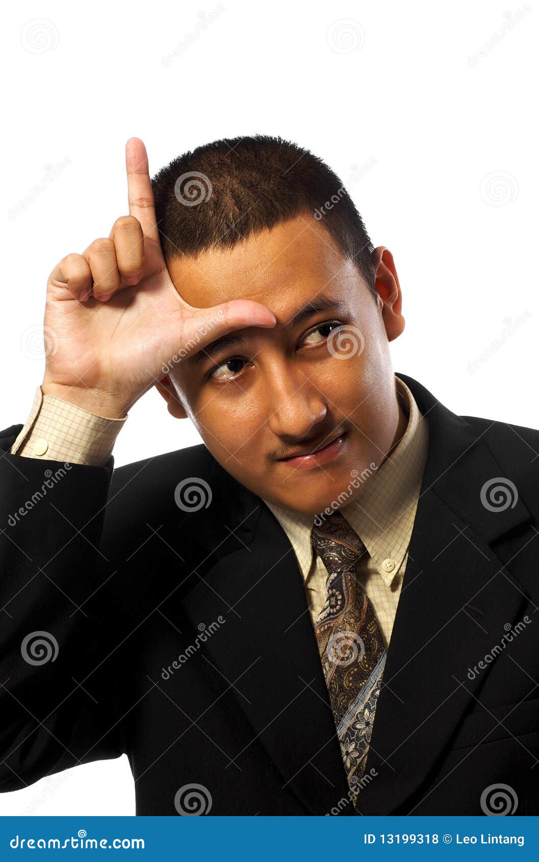 Looser Businessman stock photo. Image of distress, forehead - 13199318