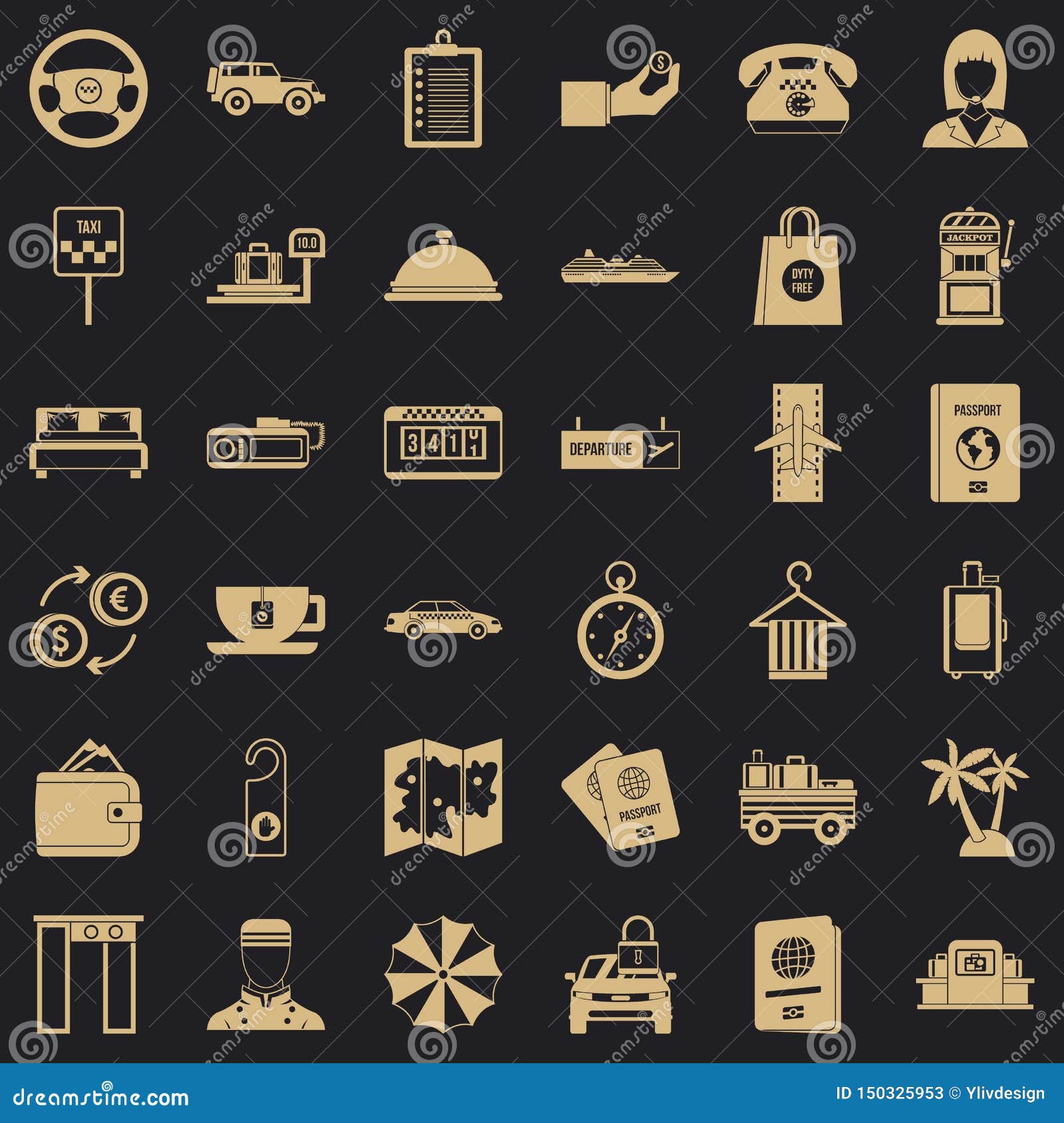 Loot Icons Set, Simple Style Stock Vector - Illustration of luck ...