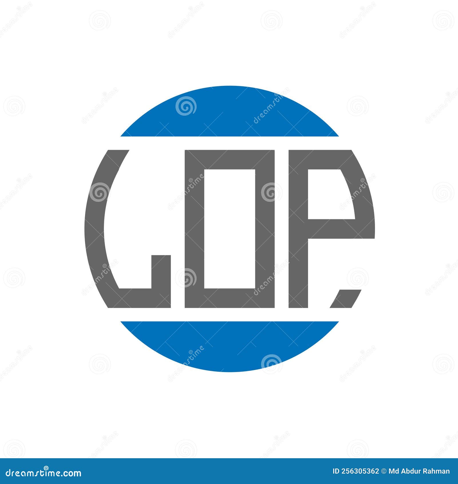 LOP Letter Logo Design On White Background. LOP Creative Initials ...