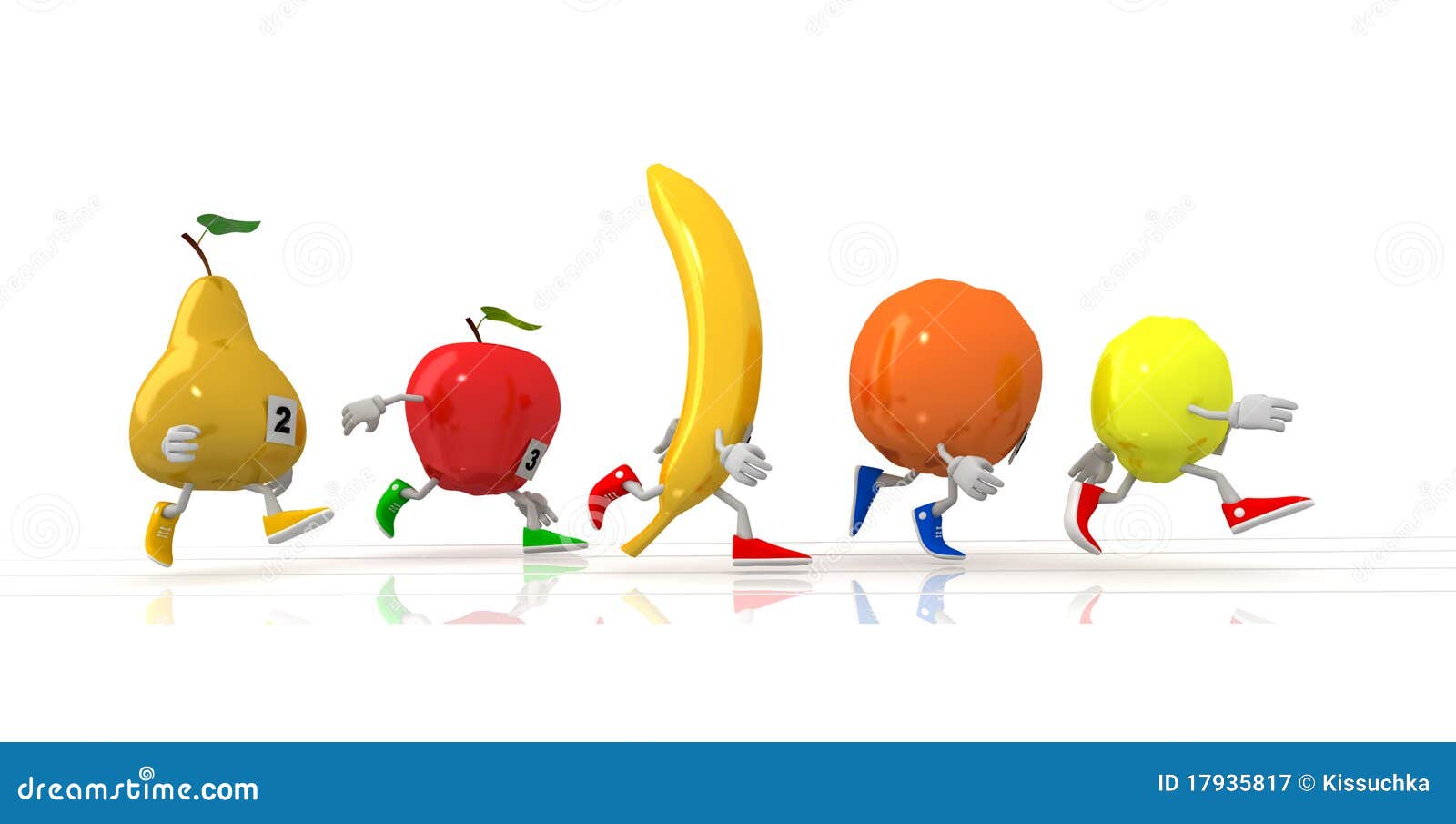 Lopend fruit stock illustratie. Illustration of helder - 17935817