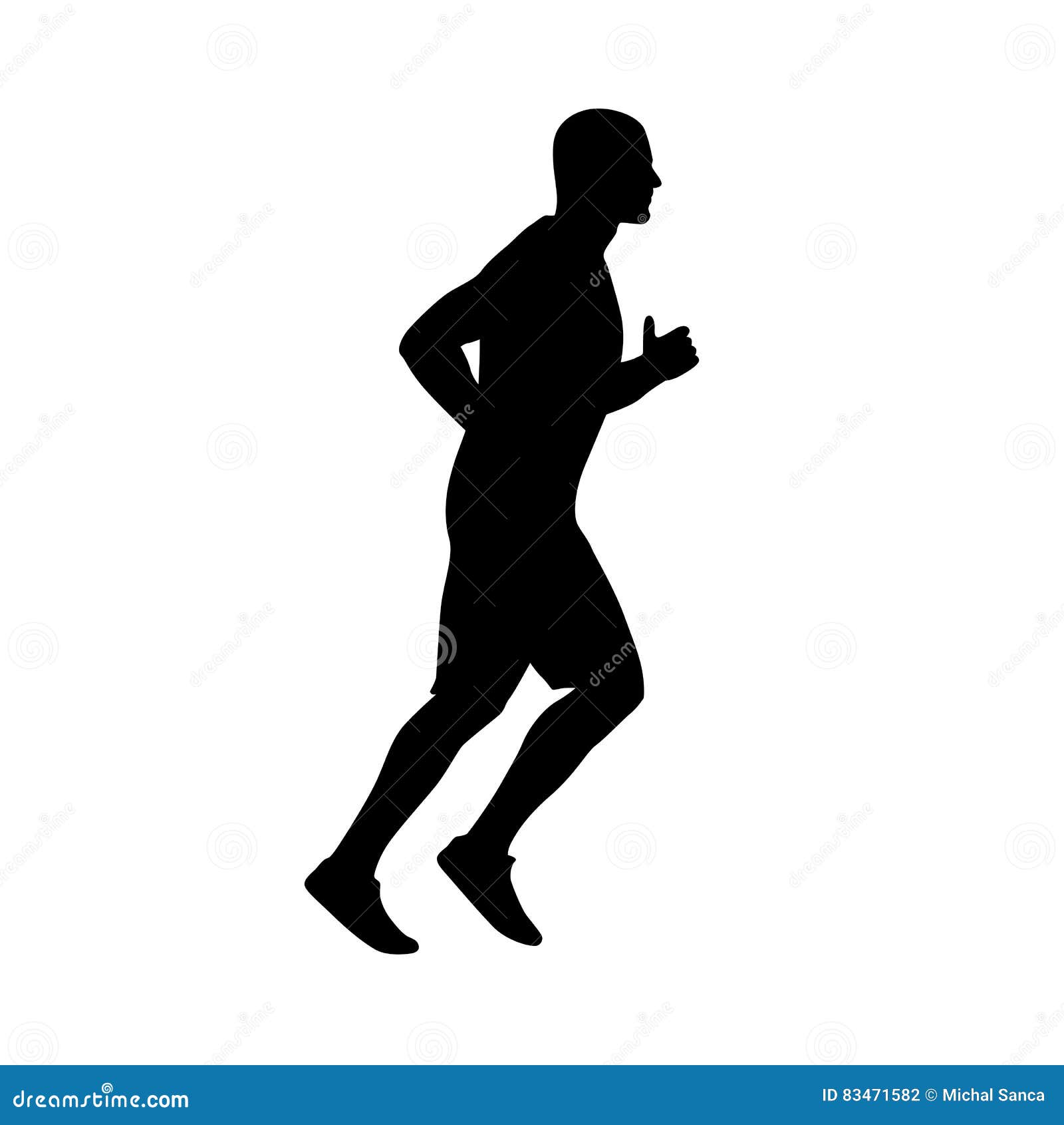 Lopend Mensen Vectorsilhouet Vector Illustratie - Illustration of ...