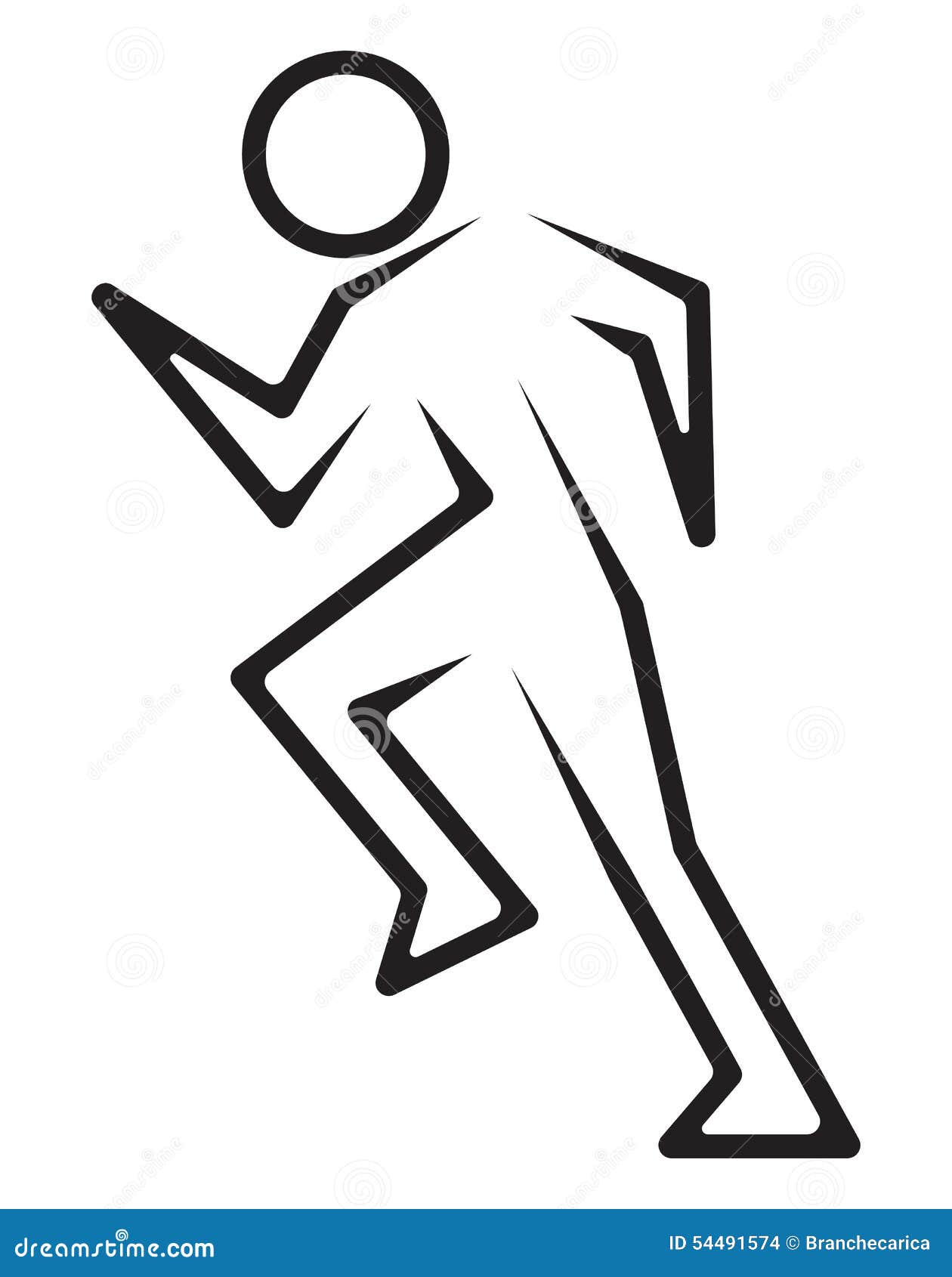 Lopend mensenpictogram stock illustratie. Illustration of persoon ...