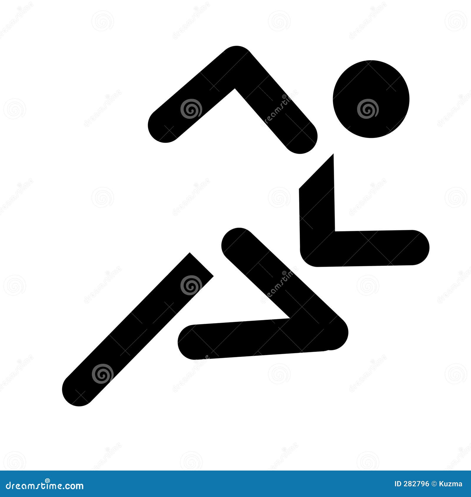 Lopend sportsymbool stock illustratie. Illustration of sport - 282796