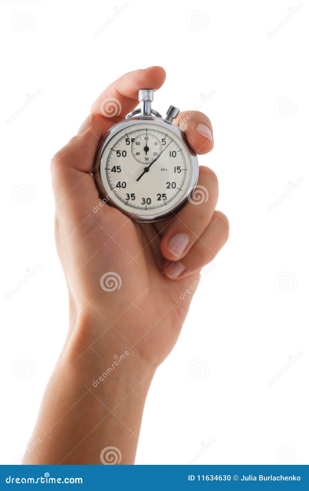 Lopende Chronometer in De Hand Stock Foto - Image of laat, begin: 11634630