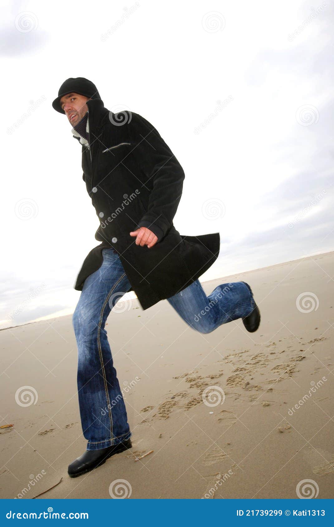 Lopende mens stock afbeelding. Image of buiten, jongen - 21739299