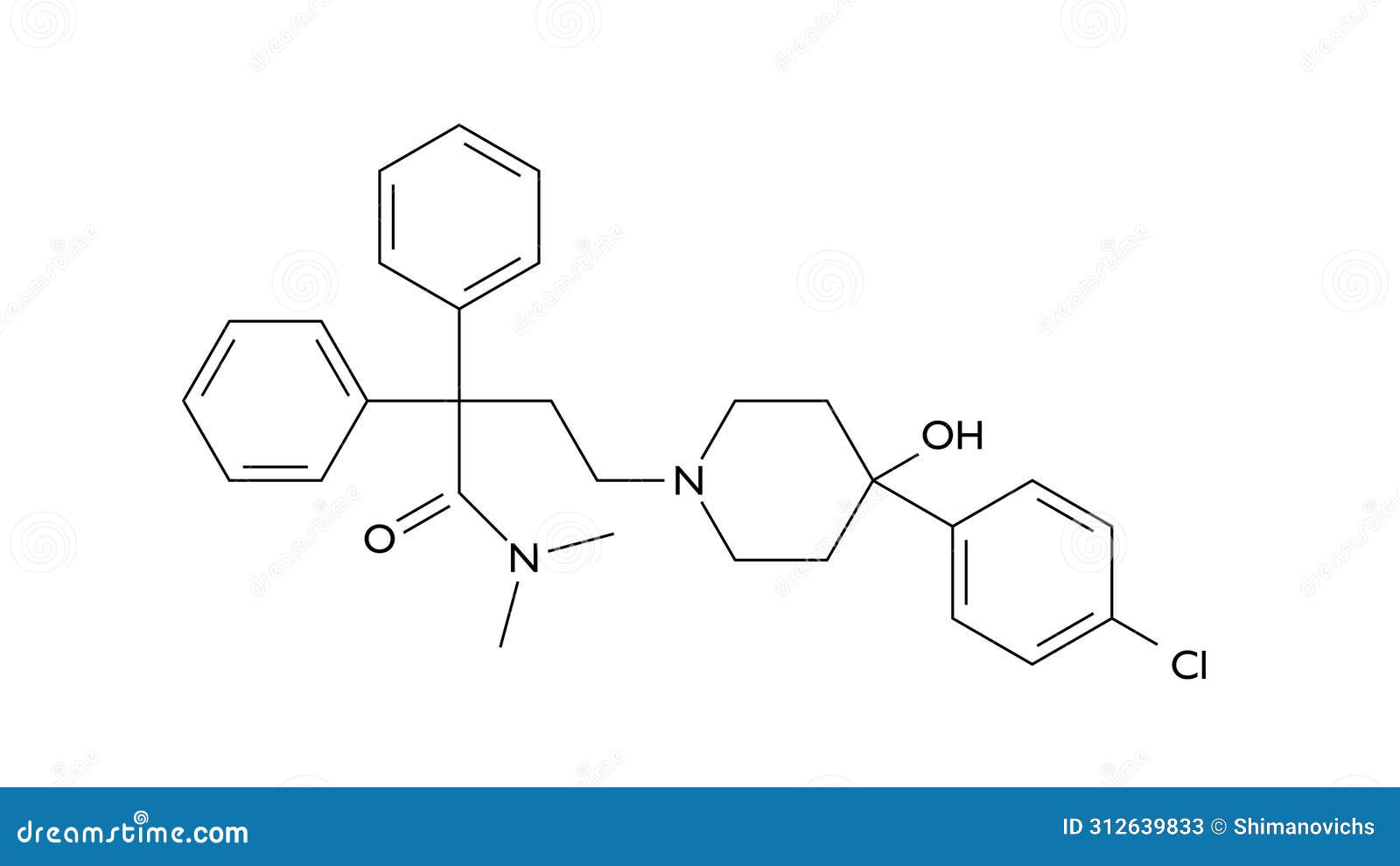 Loperamide Molecule, Molecular Structures, Imodium, 3d Model ...