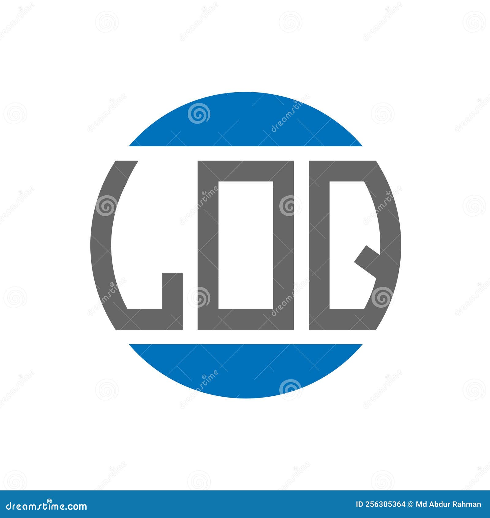 LOQ Letter Logo Design on White Background. LOQ Creative Initials ...