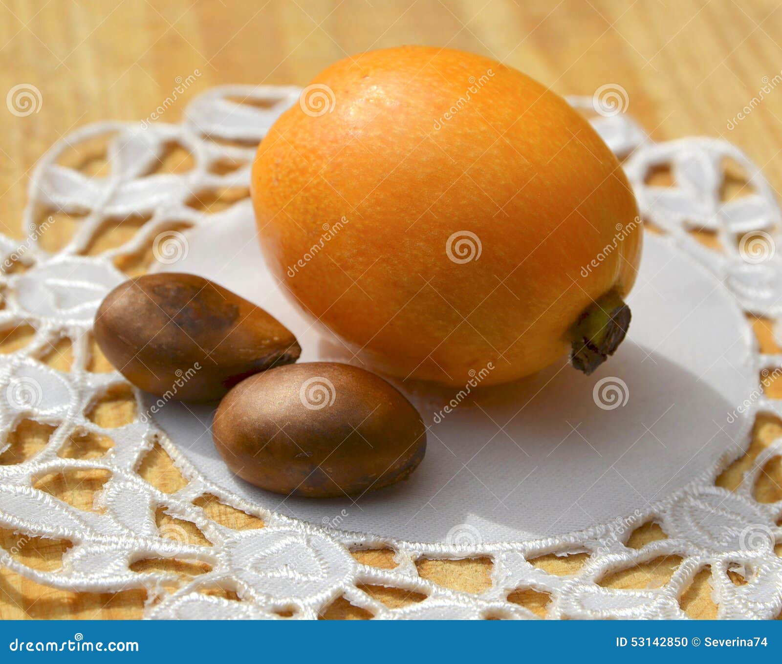 Loquat or Nispero. stock photo. Image of nispero, green - 53142850