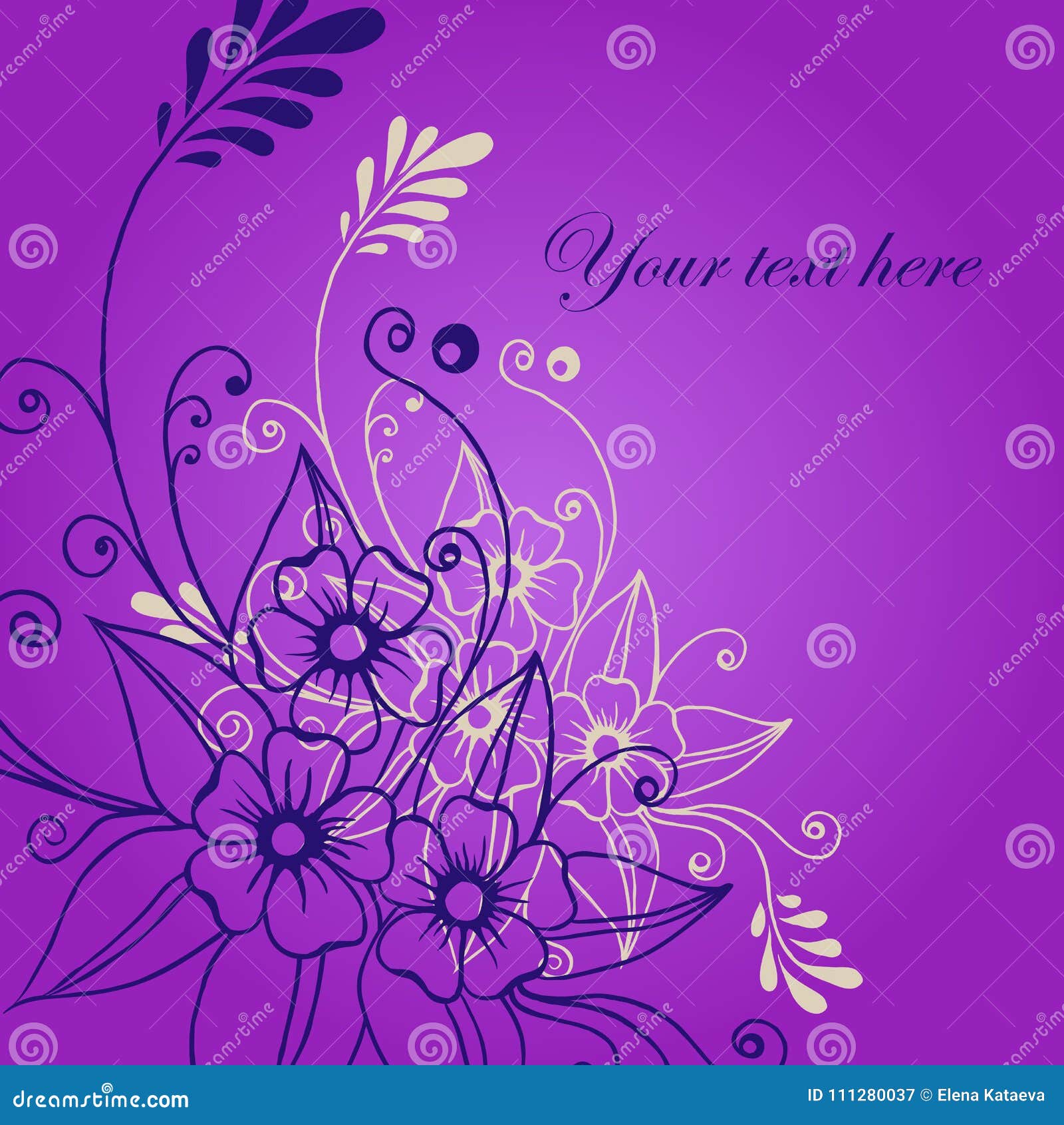 Loral Ornament Graphic Elements for Design. Vector Illustration Stock ...