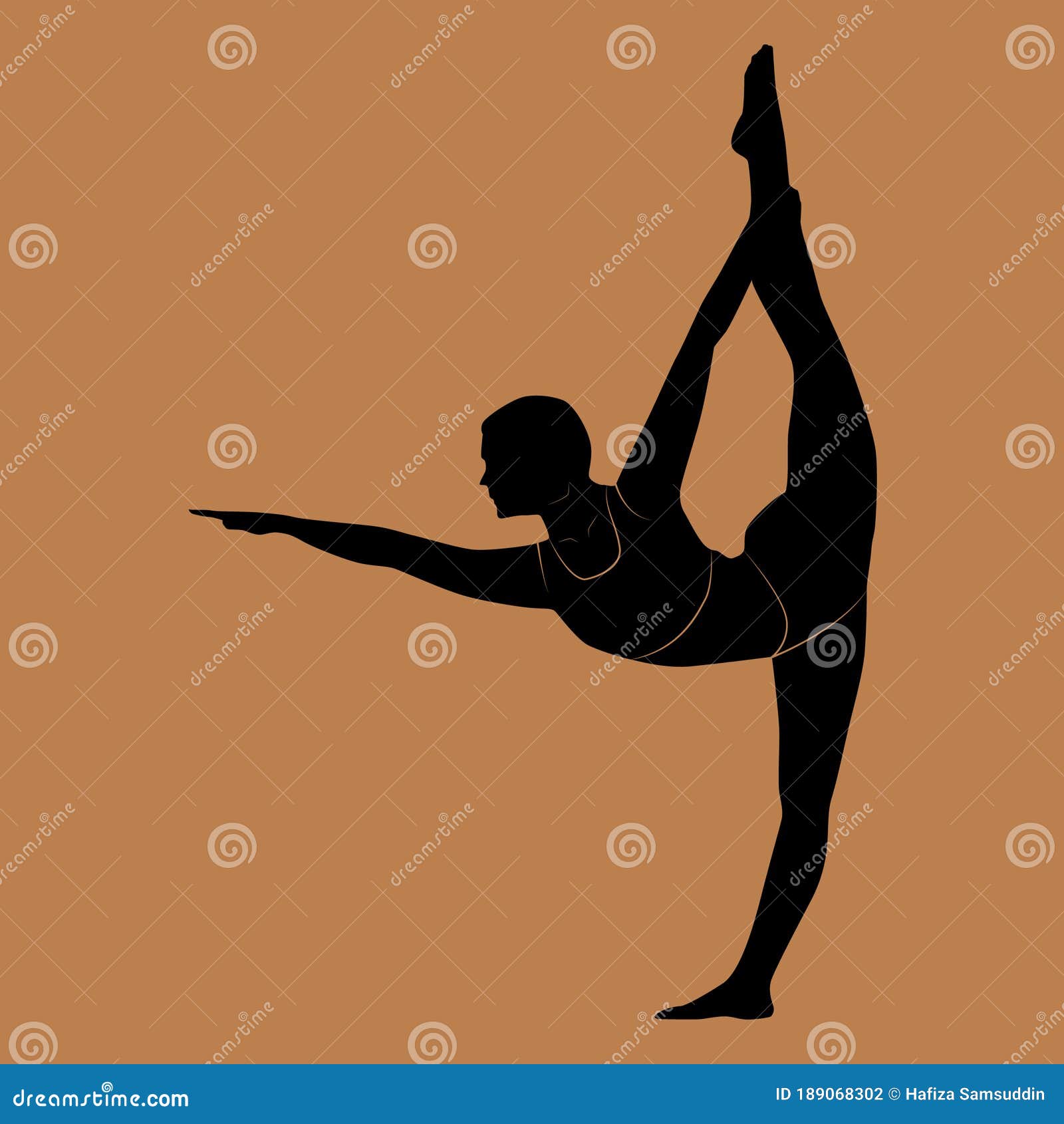 Lord of the Dance Pose. Vector Illustration Decorative Design Stock ...