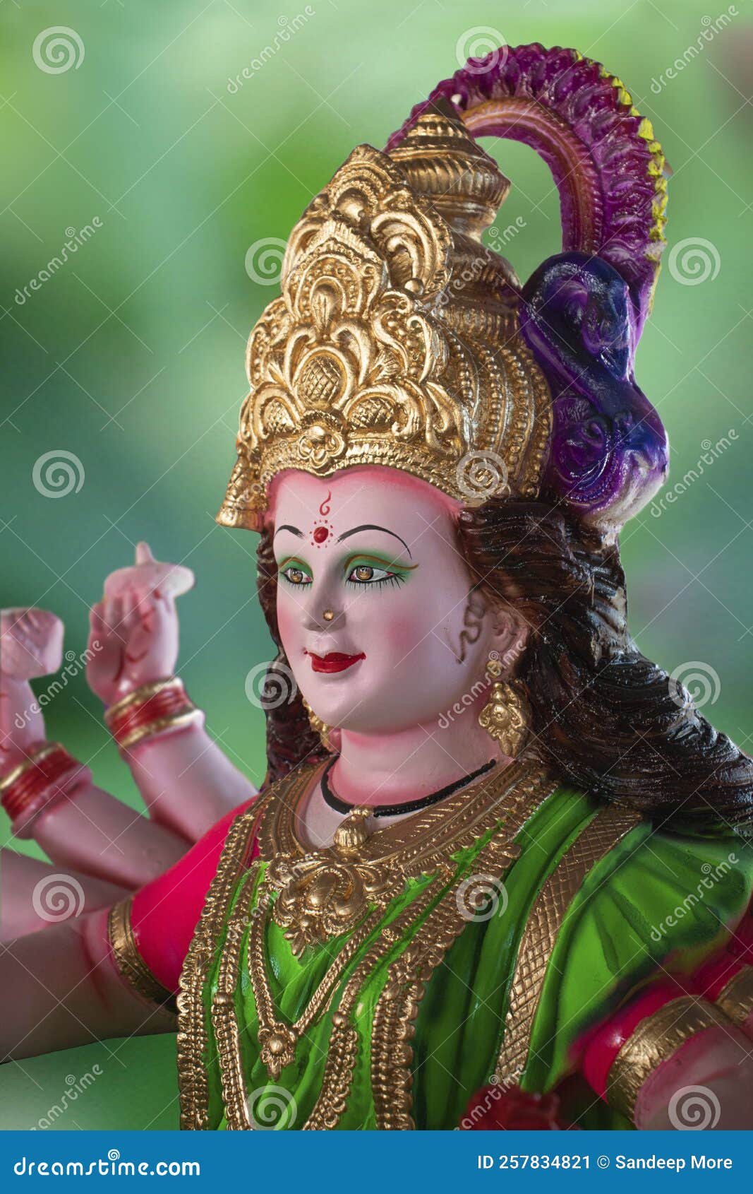Lord Durga Maa Durga Fecha Na Face Imagem de Stock - Imagem de ...