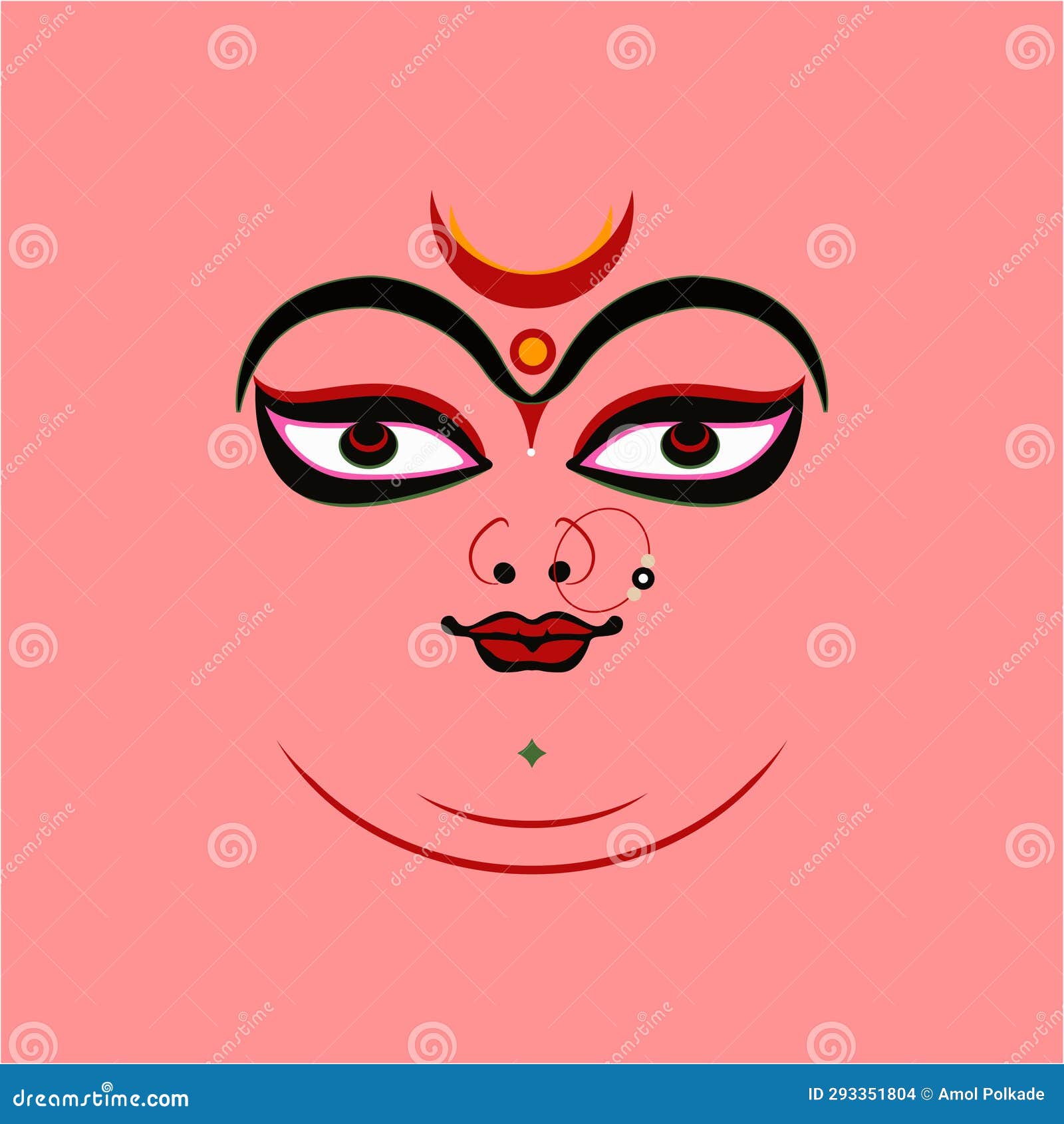Happy Saptami Poster Template Vector | CartoonDealer.com #291384984